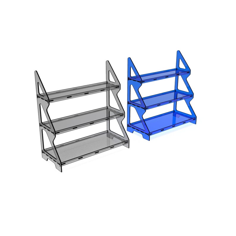 Display Stand Laser Cut File SVG, Decorative Shelf, Rack File Modern ...