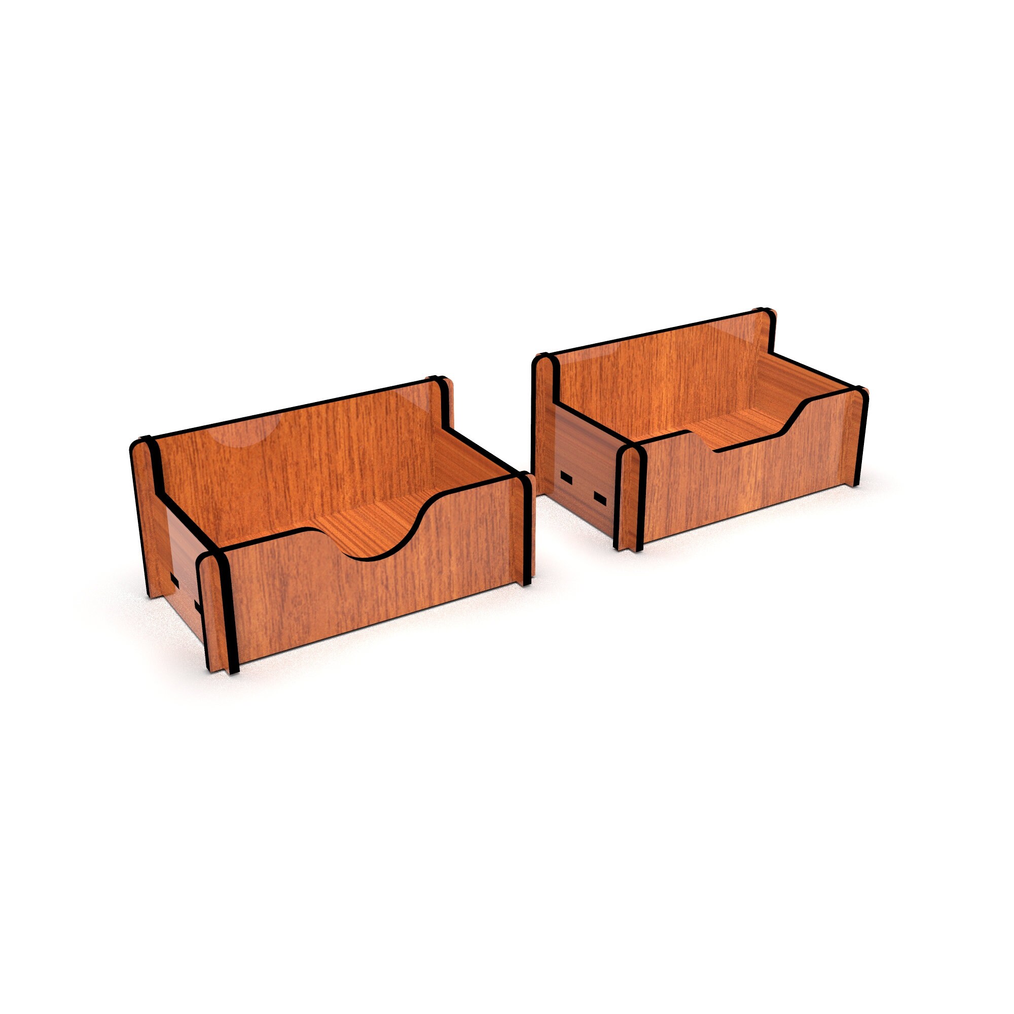 Business Card Holder Laser Cut Files Dxf Svg Pdf Laser Cut - Etsy