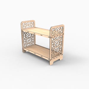 Display Stand Laser Cut File SVG, Decorative Shelf, Rack File Modern ...
