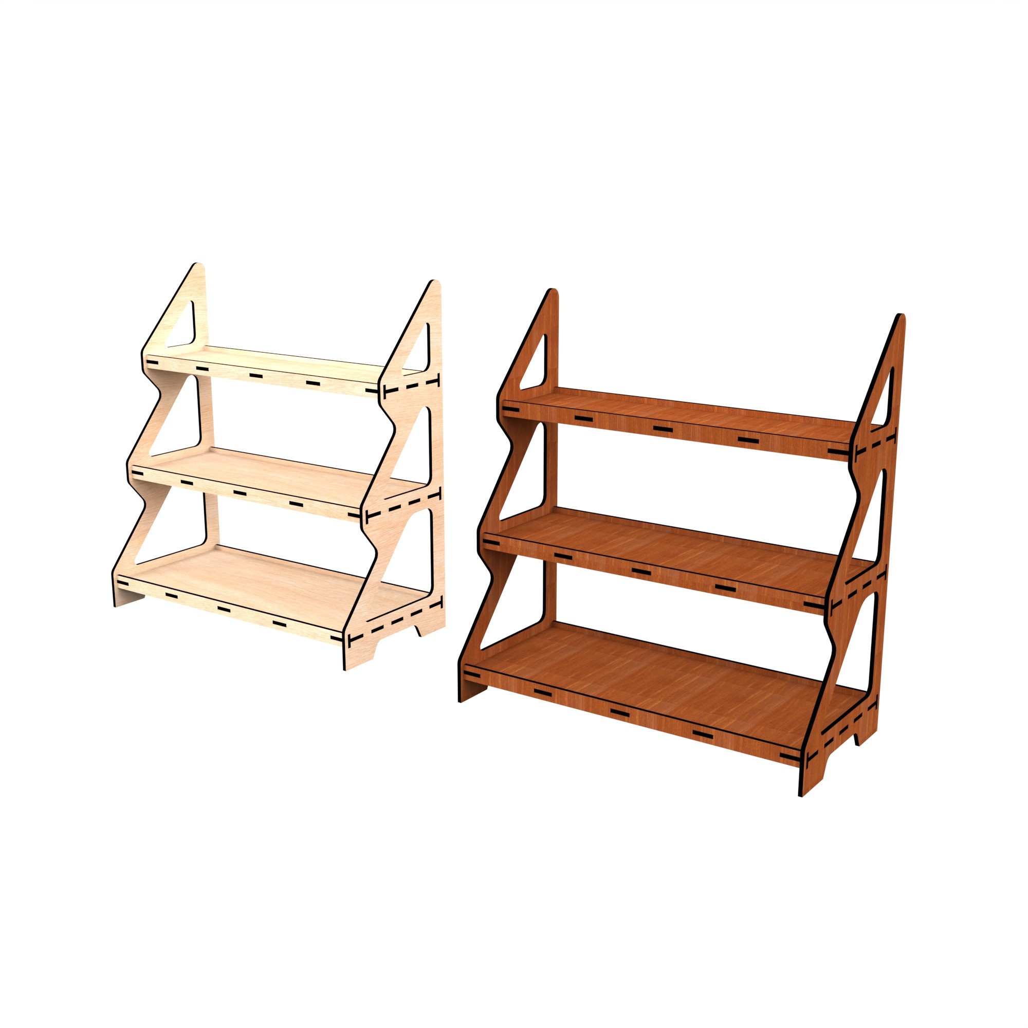 Display Stand Laser Cut File SVG, Decorative Shelf, Rack File Modern ...