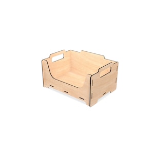 Stackable Storage Box Laser Cut Files, Stackable Wooden Crate, Wood Box ...