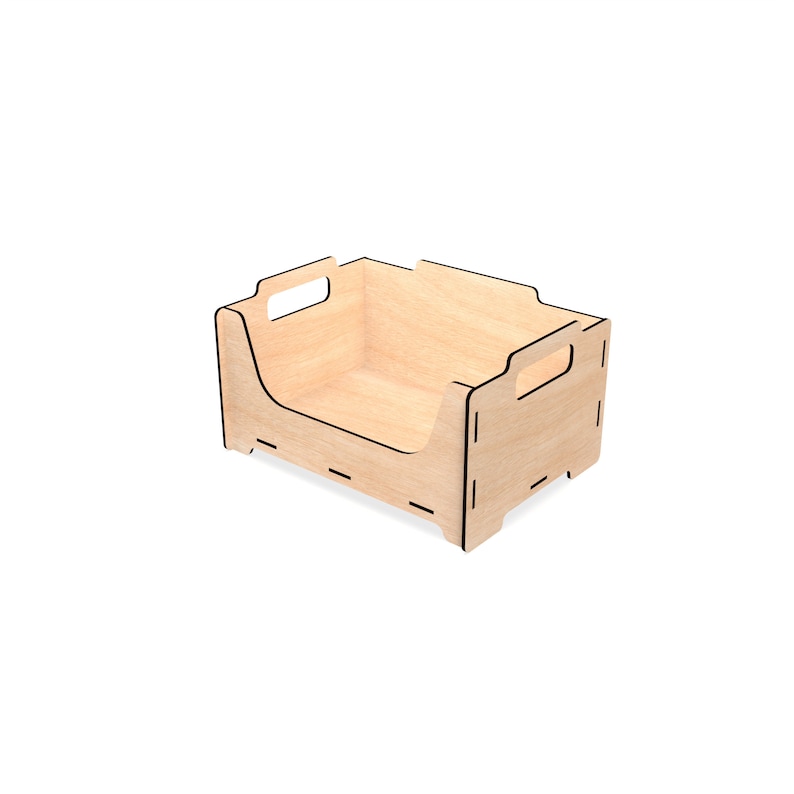 Stackable Storage Box Laser Cut Files, Stackable Wooden Crate, Wood Box ...