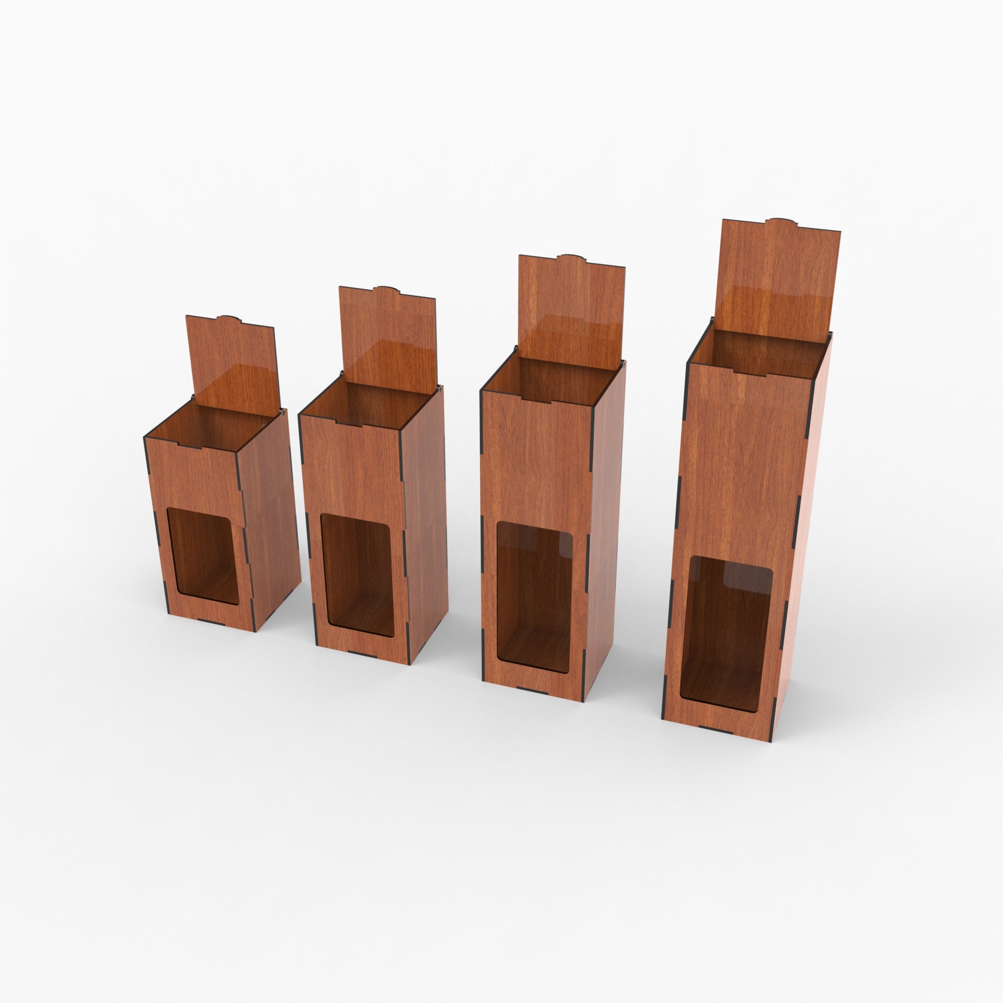 Bottle Box Laser Cut Svg Files, Juice Bottle Box, Vinegar Bottle Box ...