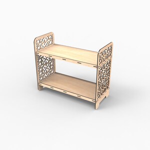 Display Stand Laser Cut File SVG, Decorative Shelf, Rack File Modern ...