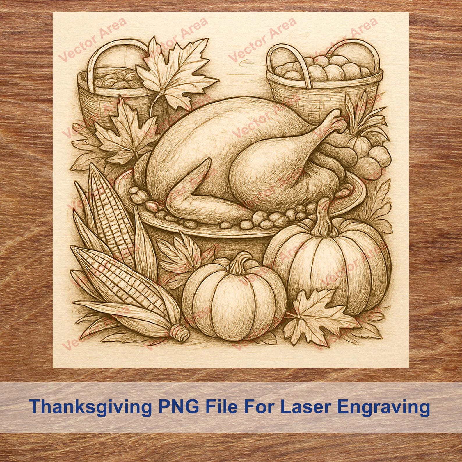 Thanksgiving Laser Engraving File, Turkey Laser Engraving File, PNG ...