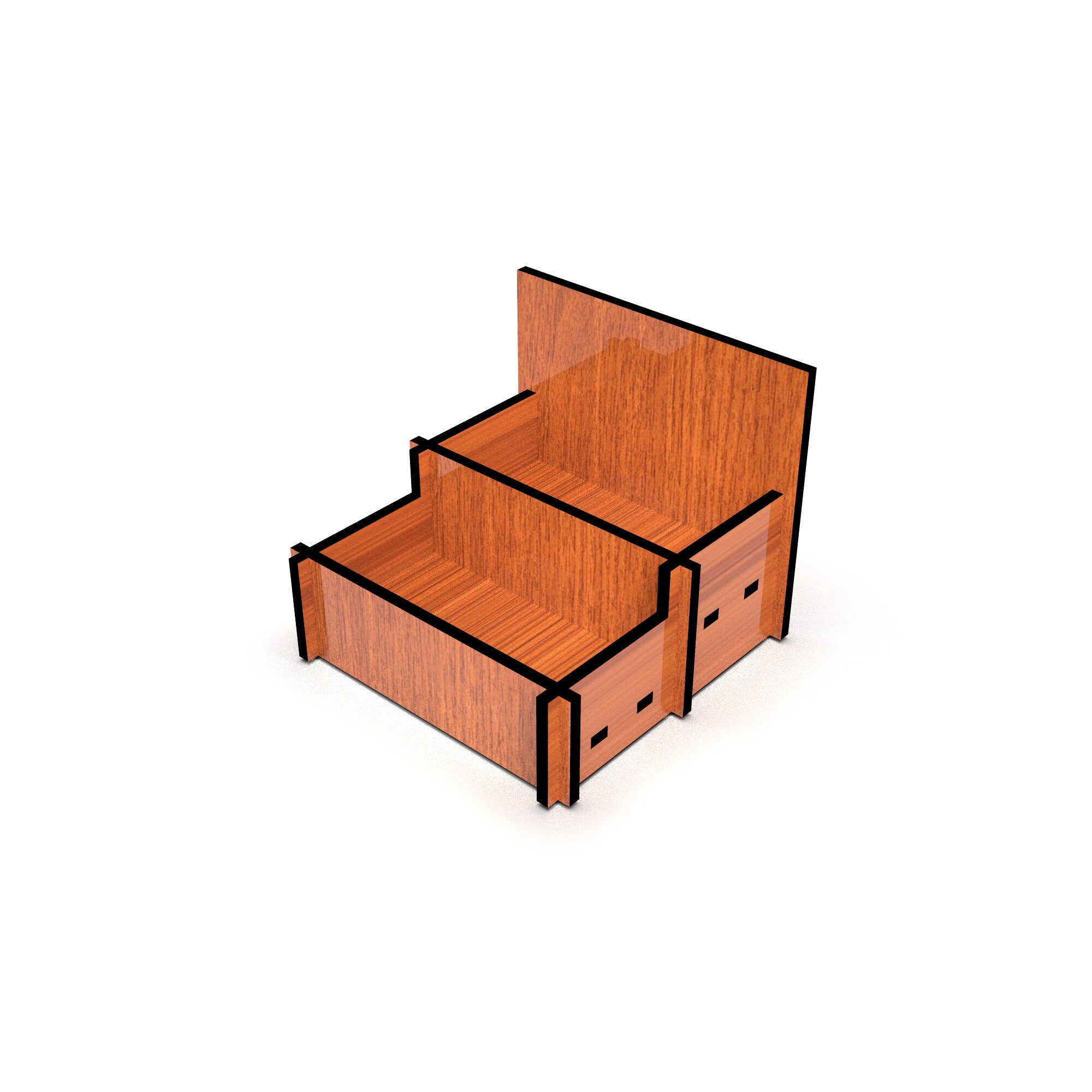 Business Card Holder Laser Cut Files Dxf Svg Pdf Laser Cut - Etsy