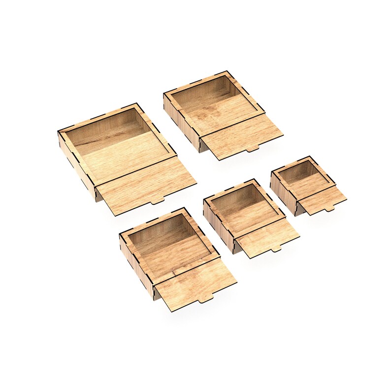 Slide Lid Box Laser Cut Files, Chocolate Box, Gift Box With Lid, Vector ...