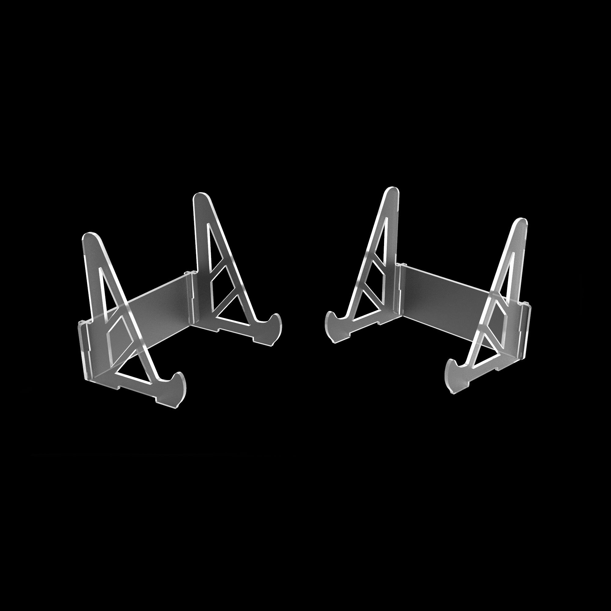 Easel Display SVG DXF PDF Plate Stand Glowforge Easel Stand Laser Cut ...