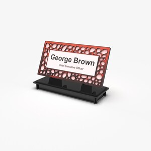 Desk Nameplate Laser Cut File, Desktop Name Plate SVG Files, Vector ...
