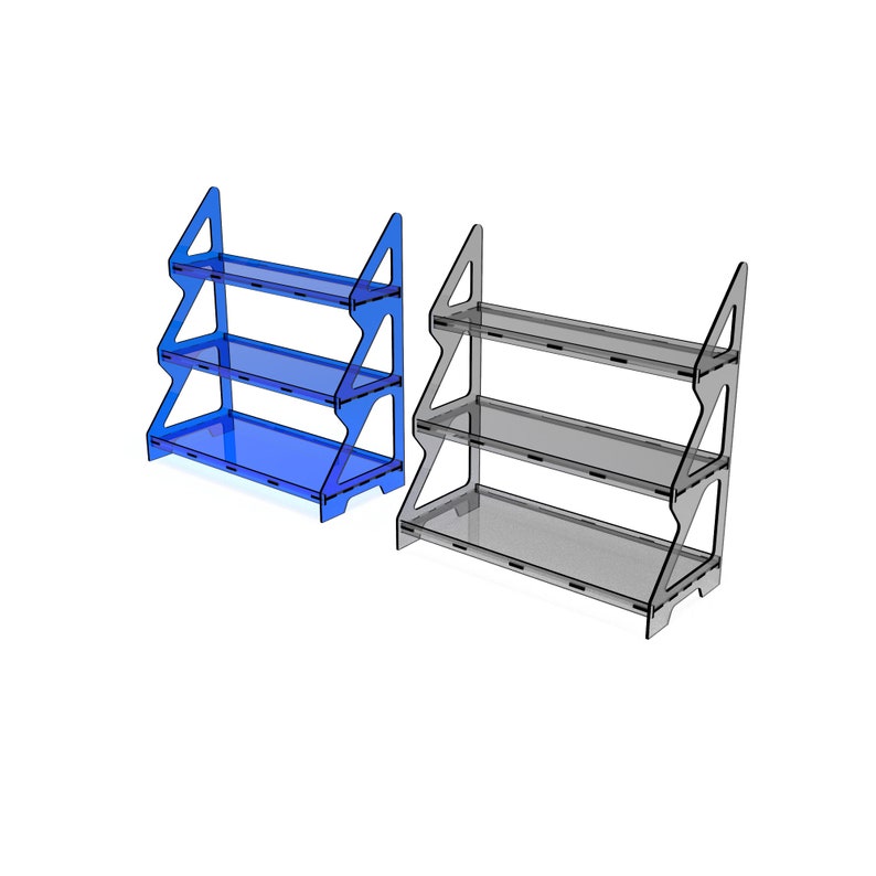 Display Stand Laser Cut File SVG, Decorative Shelf, Rack File Modern ...
