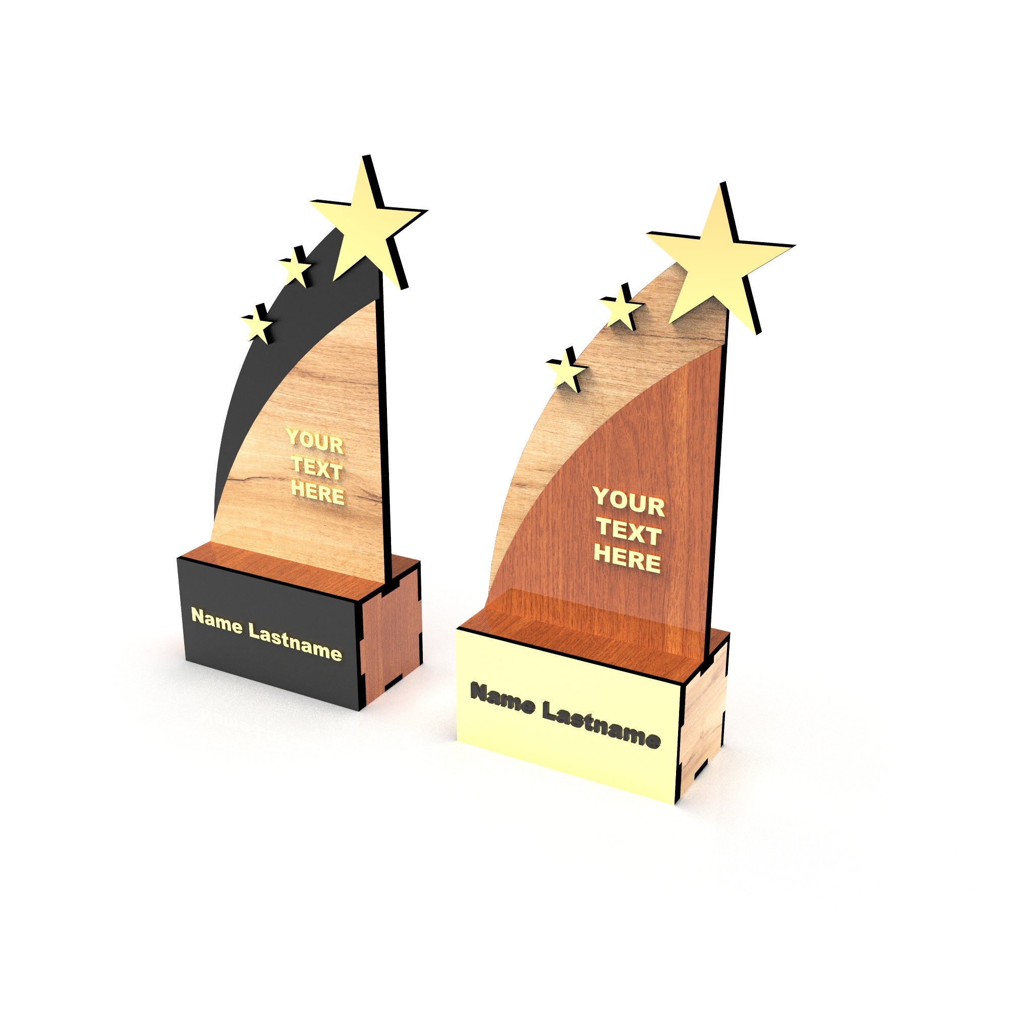 Award Laser Cut File, Award Cutting SVG Template, Vector Files for Wood ...