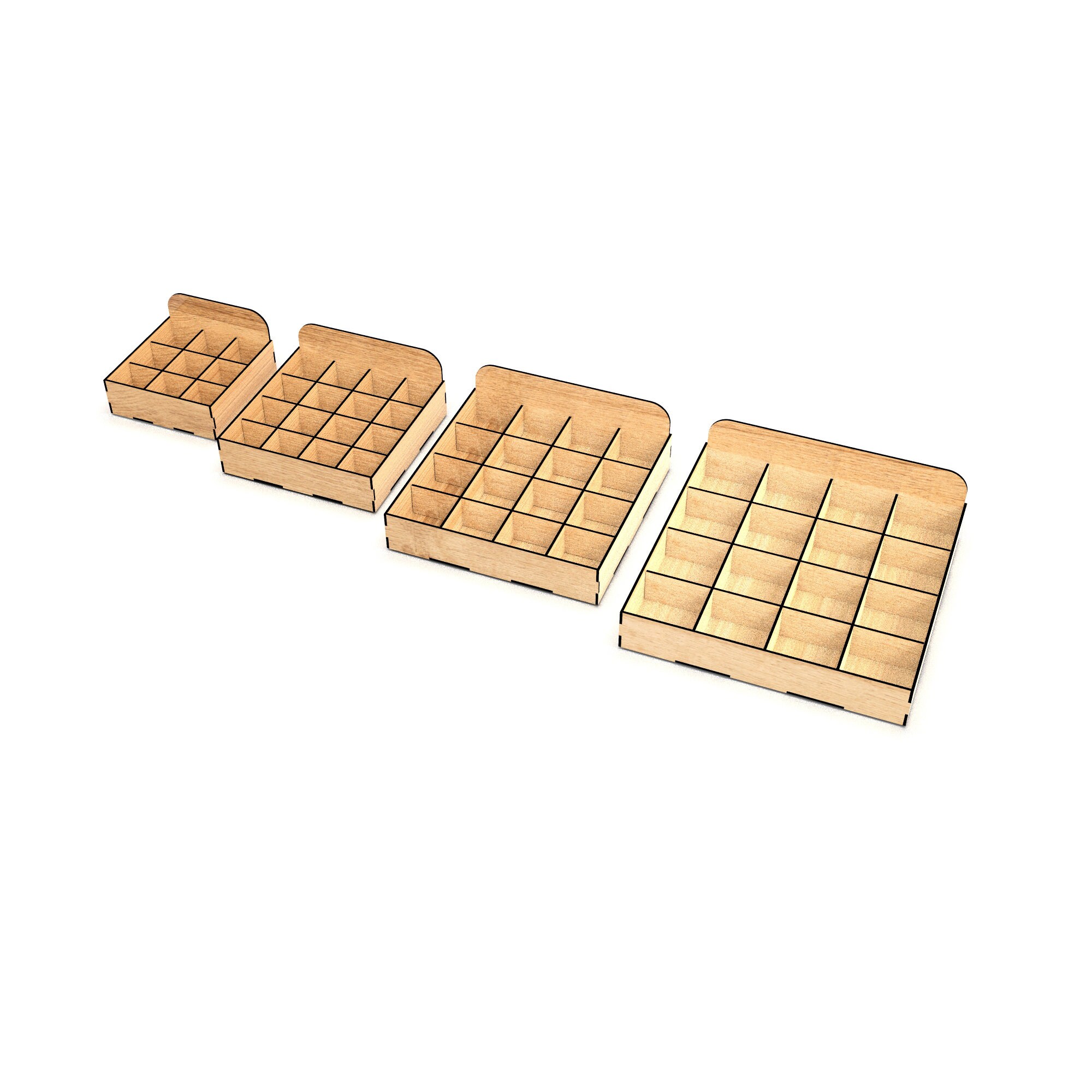 Slotted Wood Box Laser Cut Files Chocolate Box Jewelry Box - Etsy