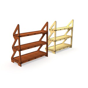 Display Stand Laser Cut File SVG, Decorative Shelf, Rack File Modern ...