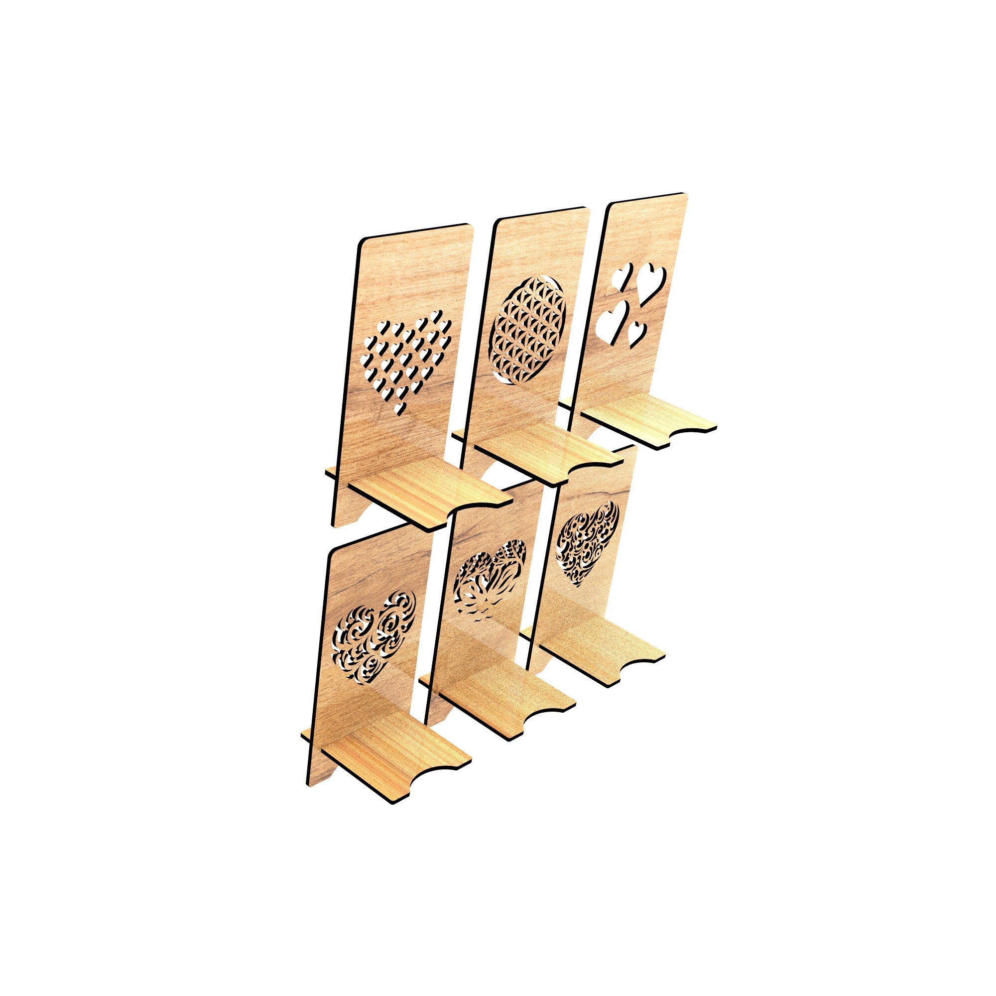 Phone Stand SVG Laser Cut File, Laser Cut Phone Holder, SVG Files for ...