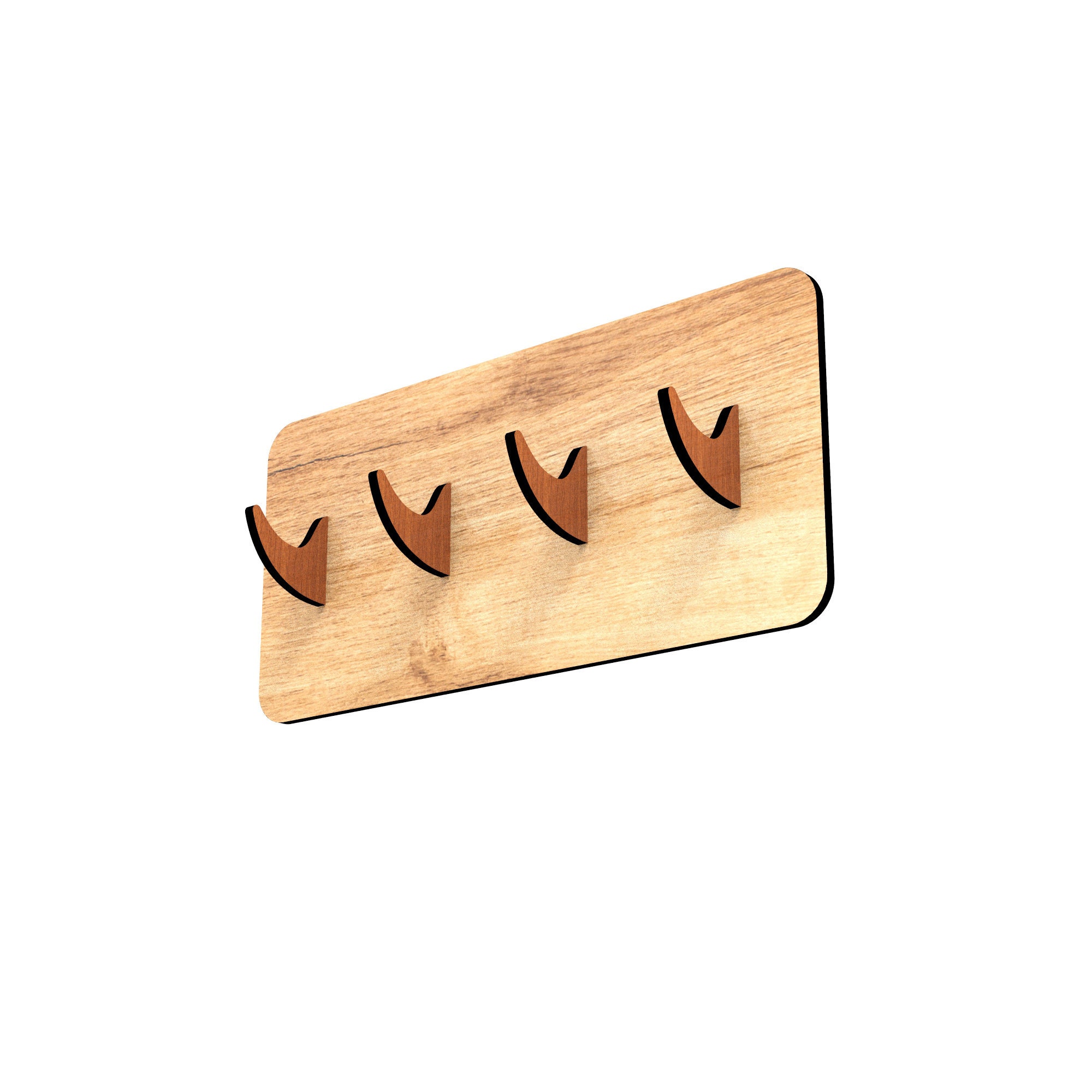 Keychain Hanger Laser Files SVG, Laser Cut Key Hanger for Wall ...