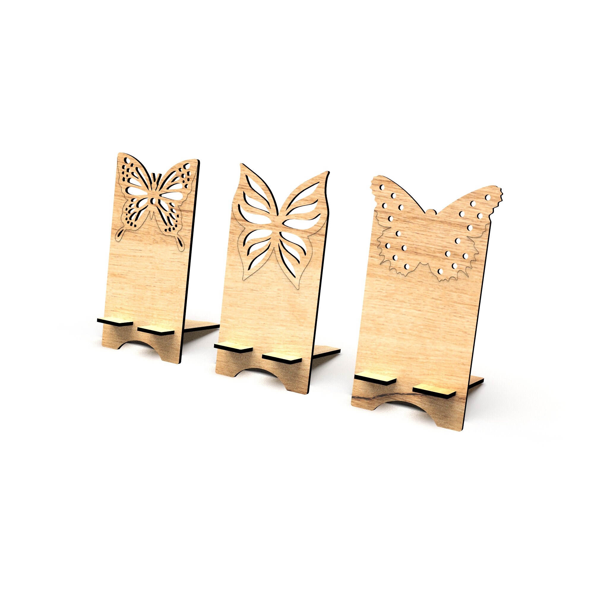 Phone Stand SVG Laser Cut File Butterfly Phone Holder SVG - Etsy