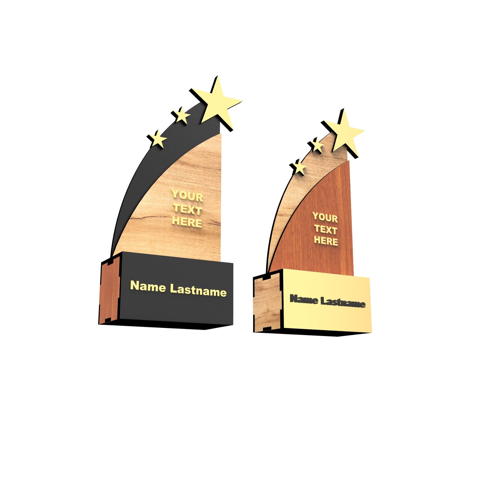 Award Laser Cut File, Award Cutting SVG Template, Vector Files for Wood ...