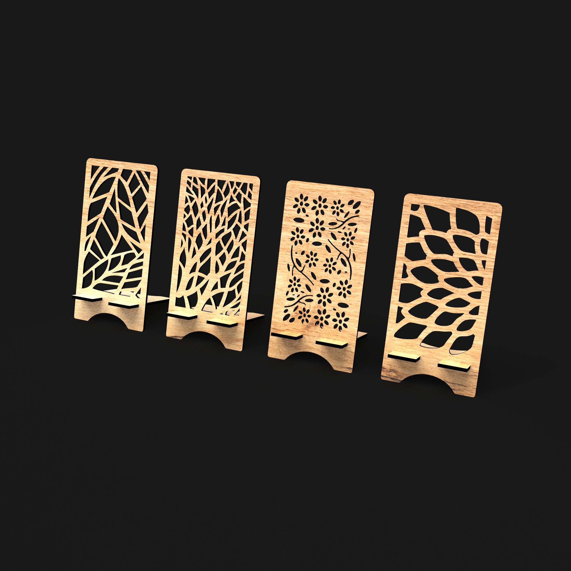 Phone Stand Laser Cut File, Laser Cut Phone Holder Bundle, SVG Files ...