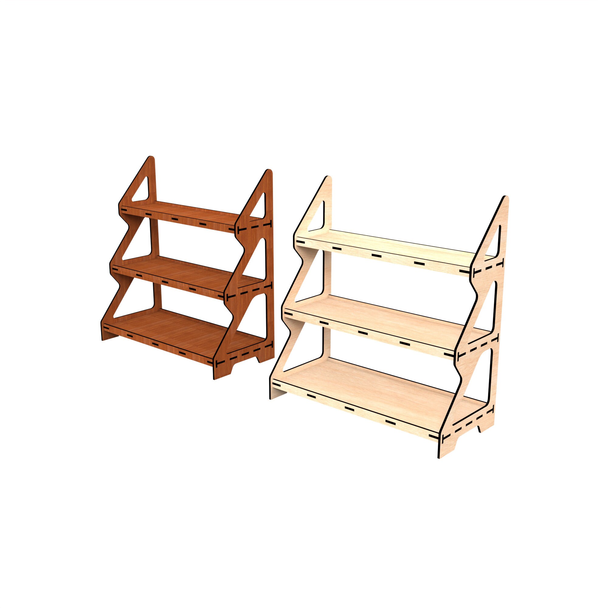 Display Stand Laser Cut File SVG, Decorative Shelf, Rack File Modern ...