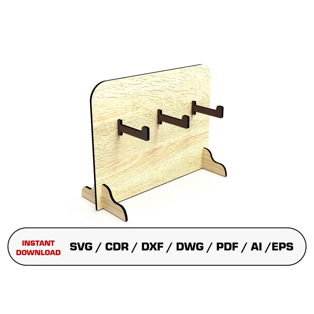 Keychain Stand Files, Laser Cut Keychain, Keychain Display, Laser Cut ...