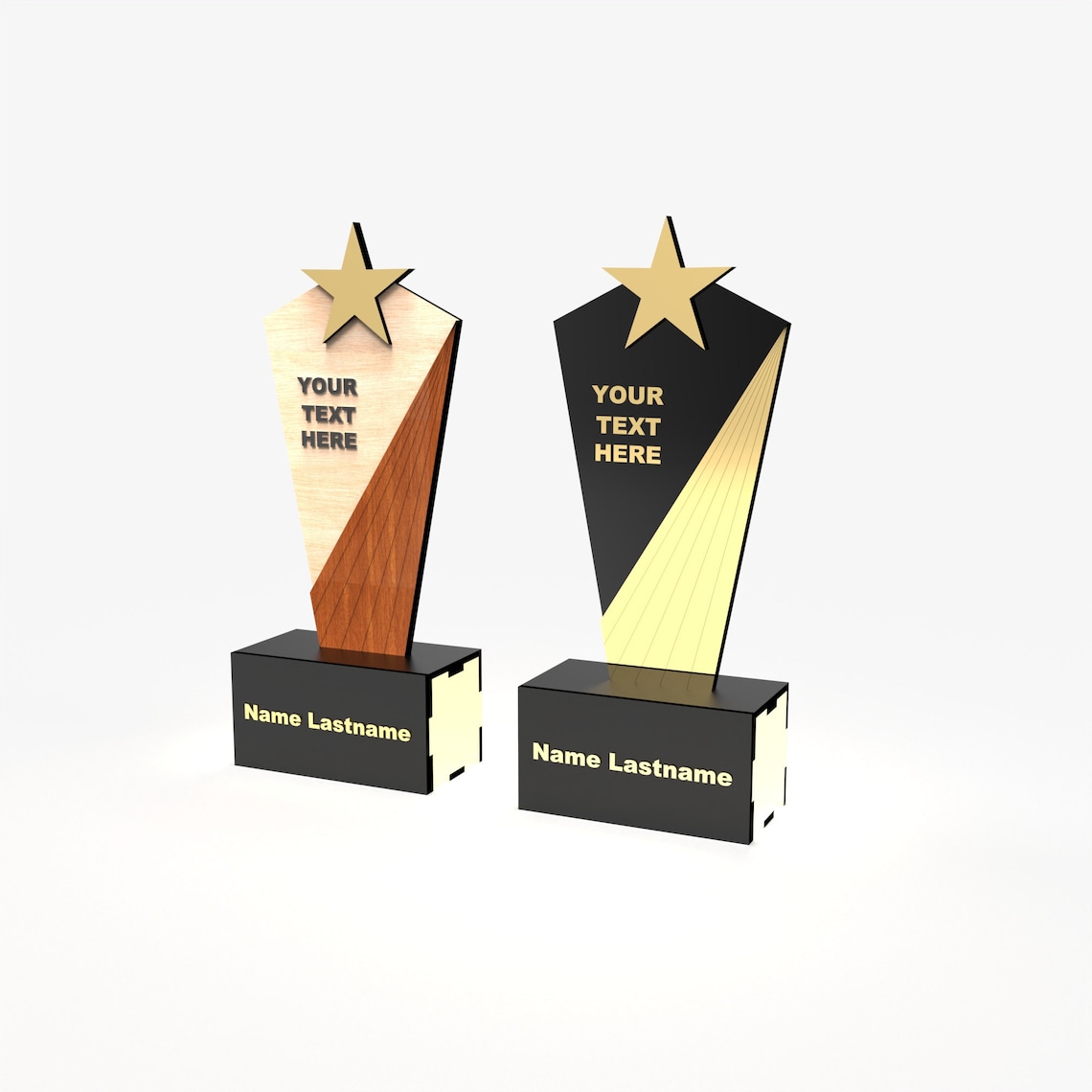 Award Laser Cut File, Award Cutting SVG Template, Vector Files for Wood ...