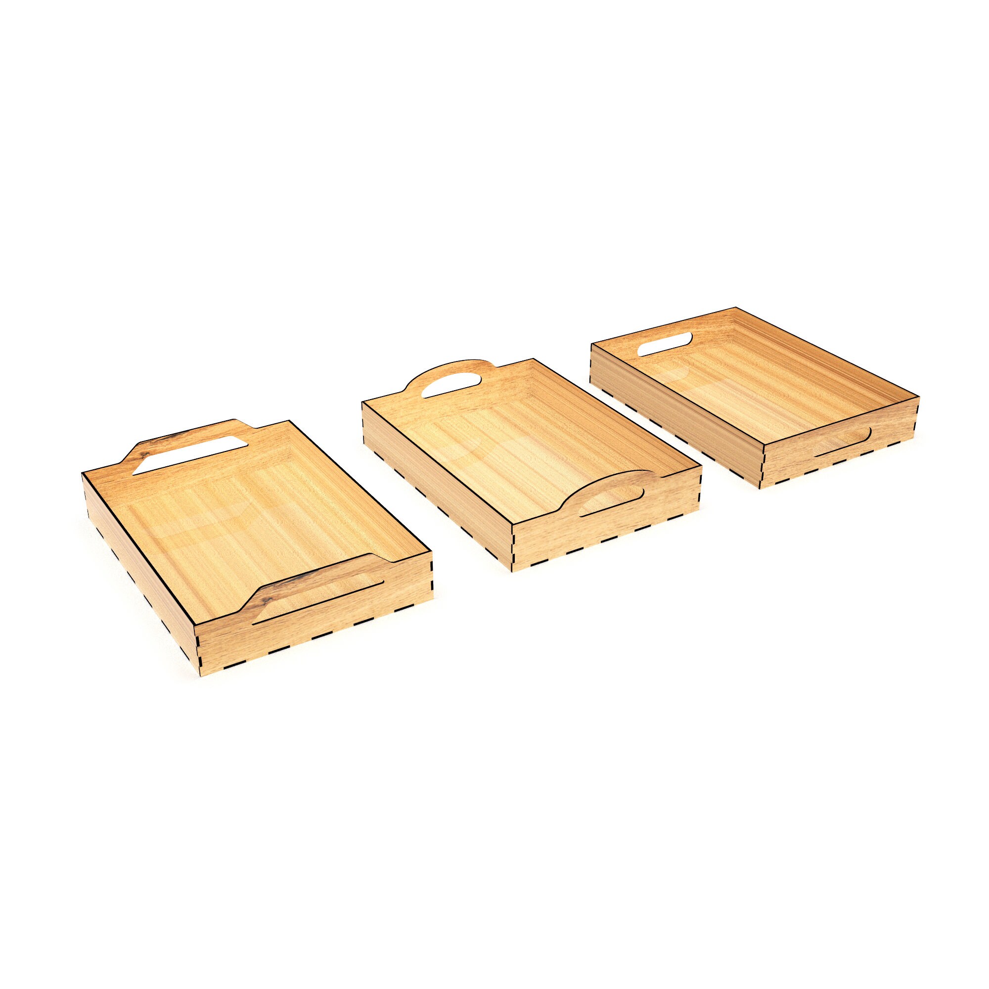 Wood Tray Laser Cut File SVG Tray Laser Cutting Template - Etsy