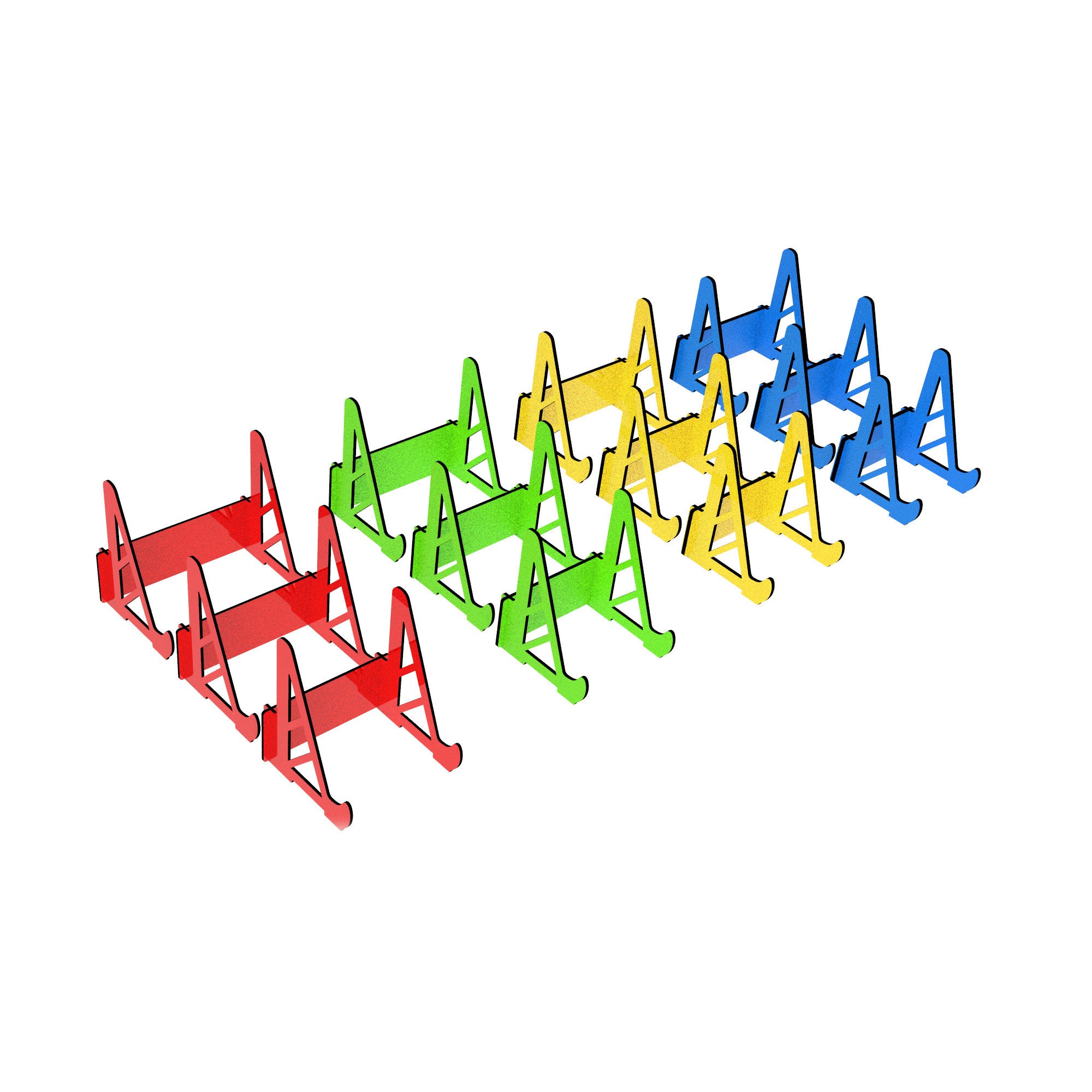 Easel Display SVG DXF PDF Plate Stand Glowforge Easel Stand Laser Cut ...