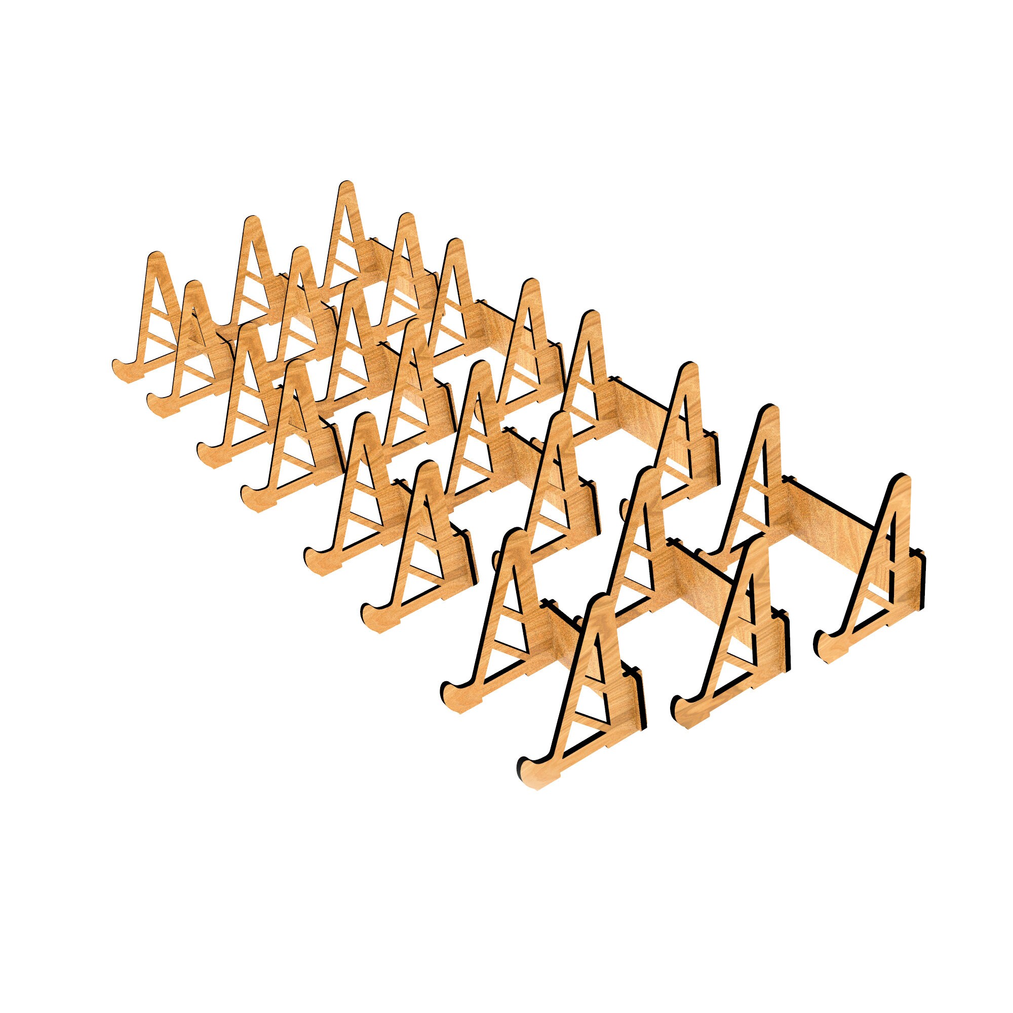 Easel Display SVG DXF PDF Plate Stand Glowforge Easel Stand Laser Cut ...