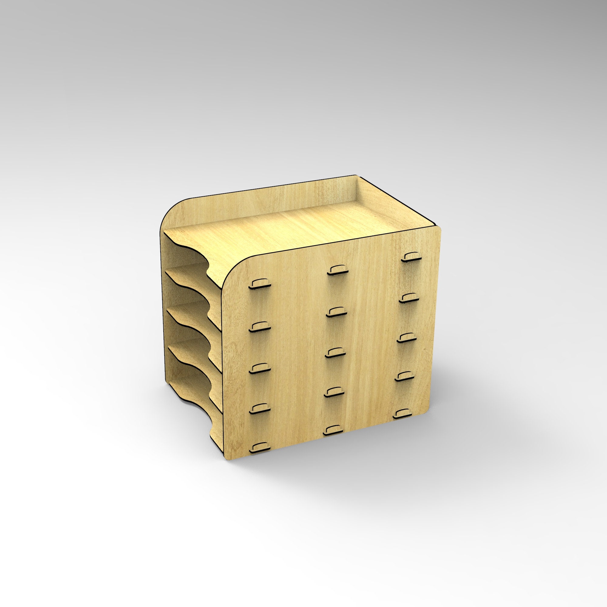 A4 Paper Stand Laser Cut File, Office Organizer, A4 Paper Office Plate ...