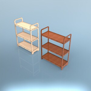 Display Stand Laser Cut File SVG, Decorative Shelf, Rack File Modern ...