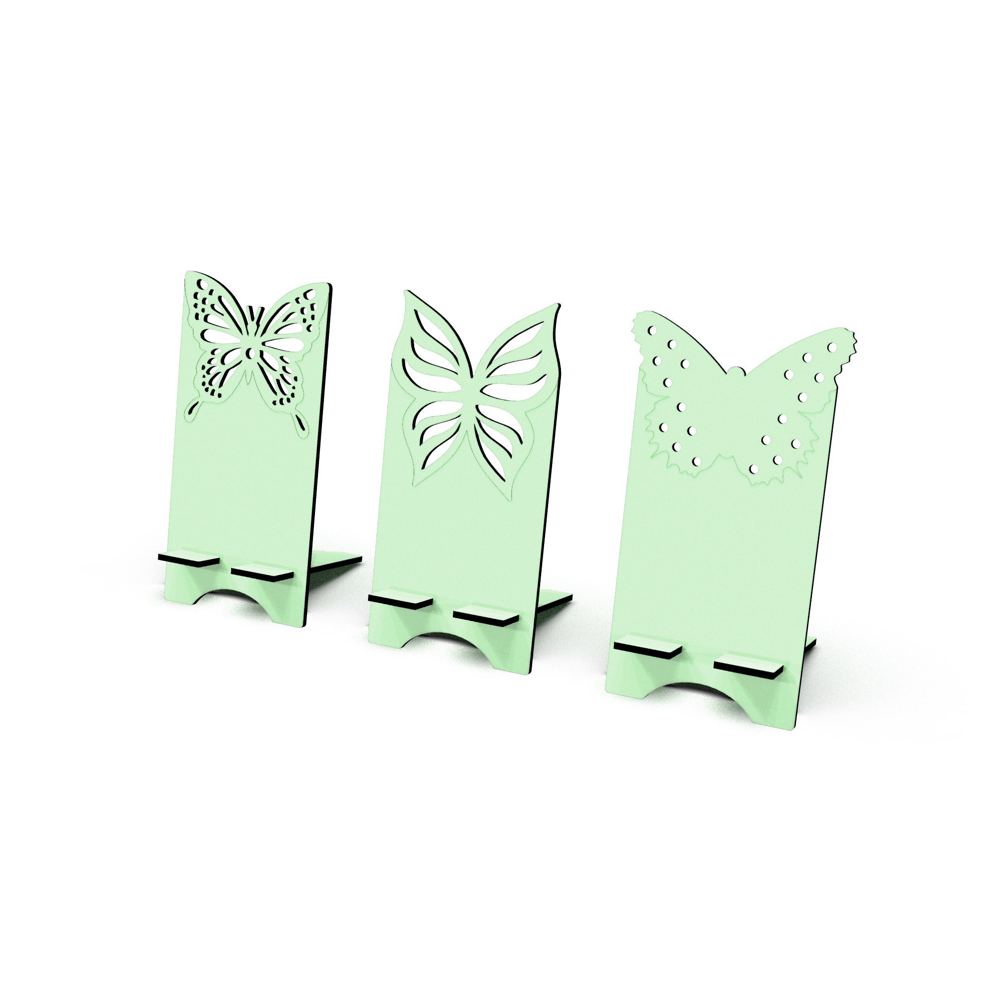 Phone Stand SVG Laser Cut File Butterfly Phone Holder SVG - Etsy