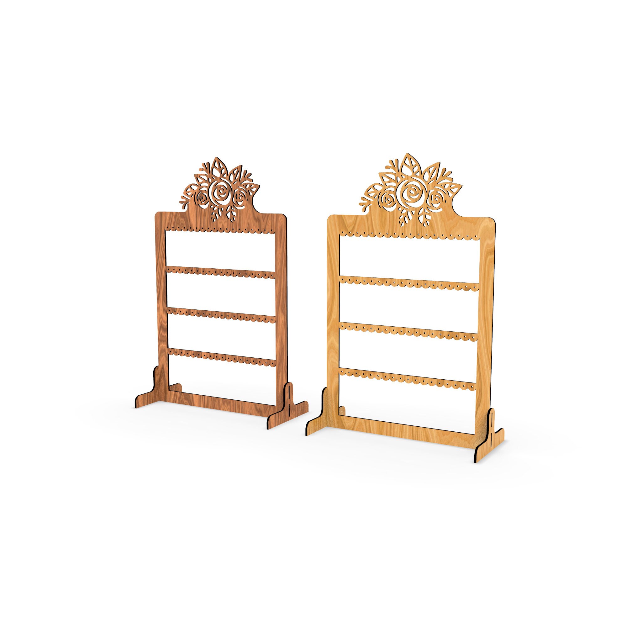 Earring Stand Laser Cutting SVG Files, Earring Display, Laser Cut Files ...
