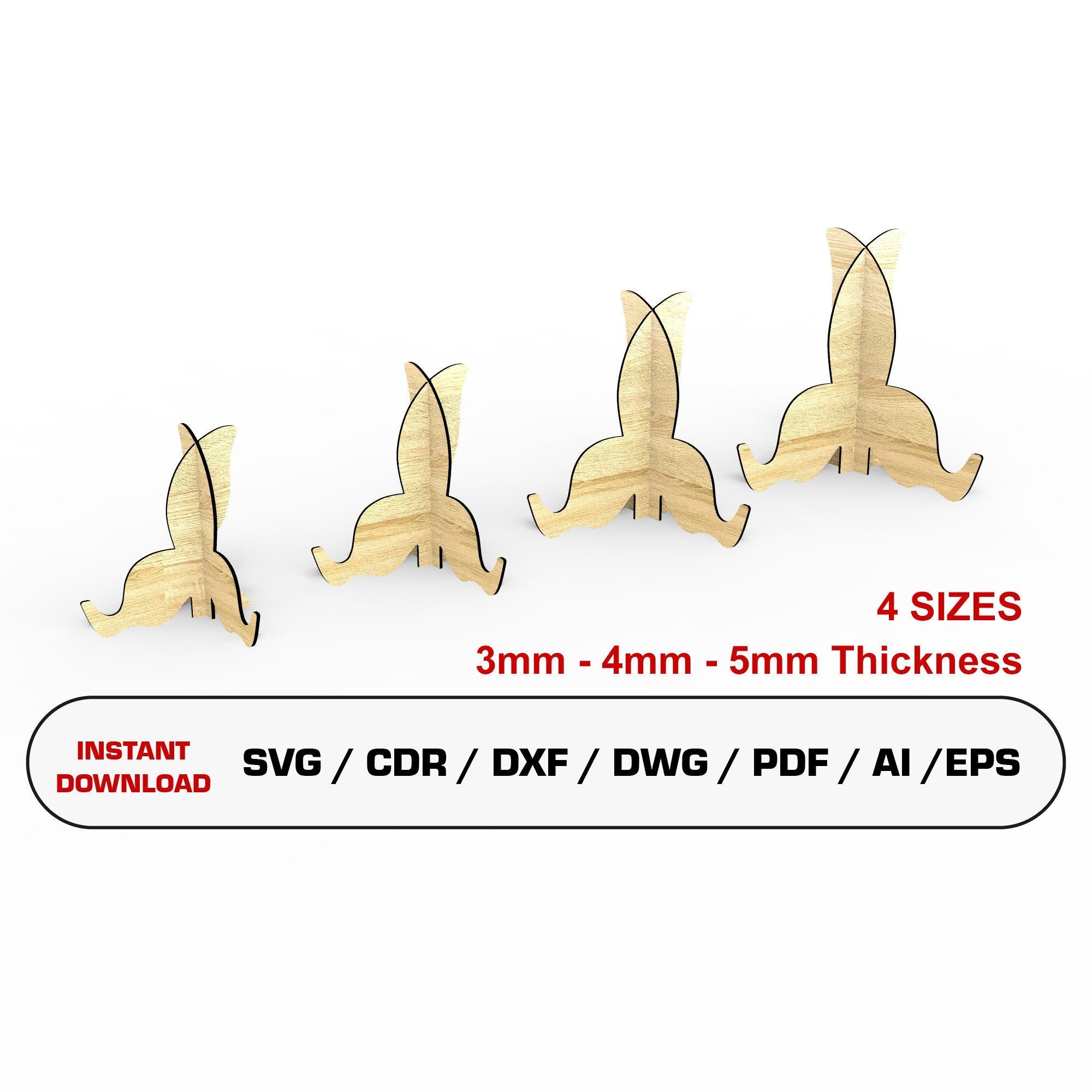 Easel Display Laser Cut File, Plate Stand Glowforge Easel Stand Laser ...