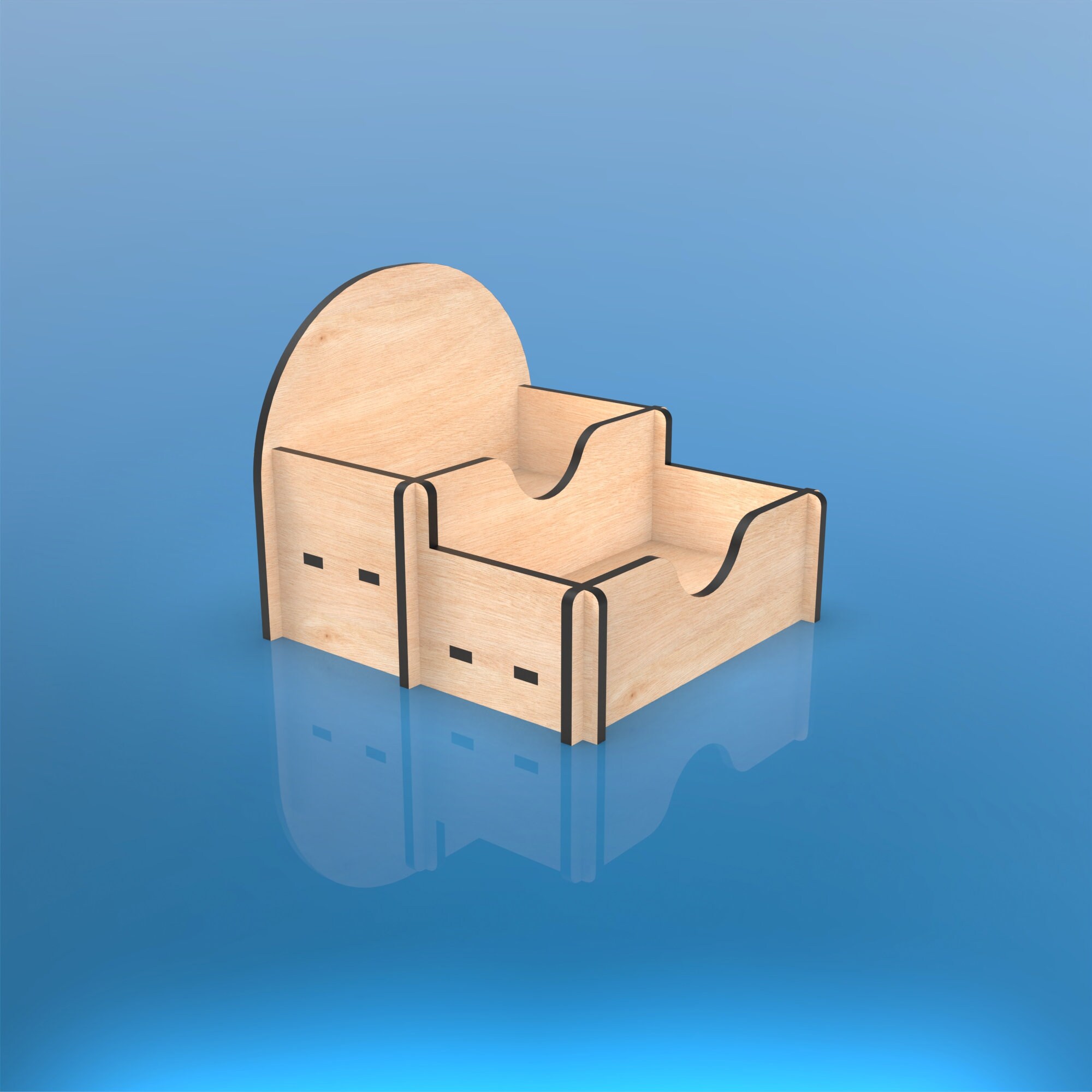 Business Card Holder Laser Cut Files Dxf Svg Pdf Laser Cut Files ...