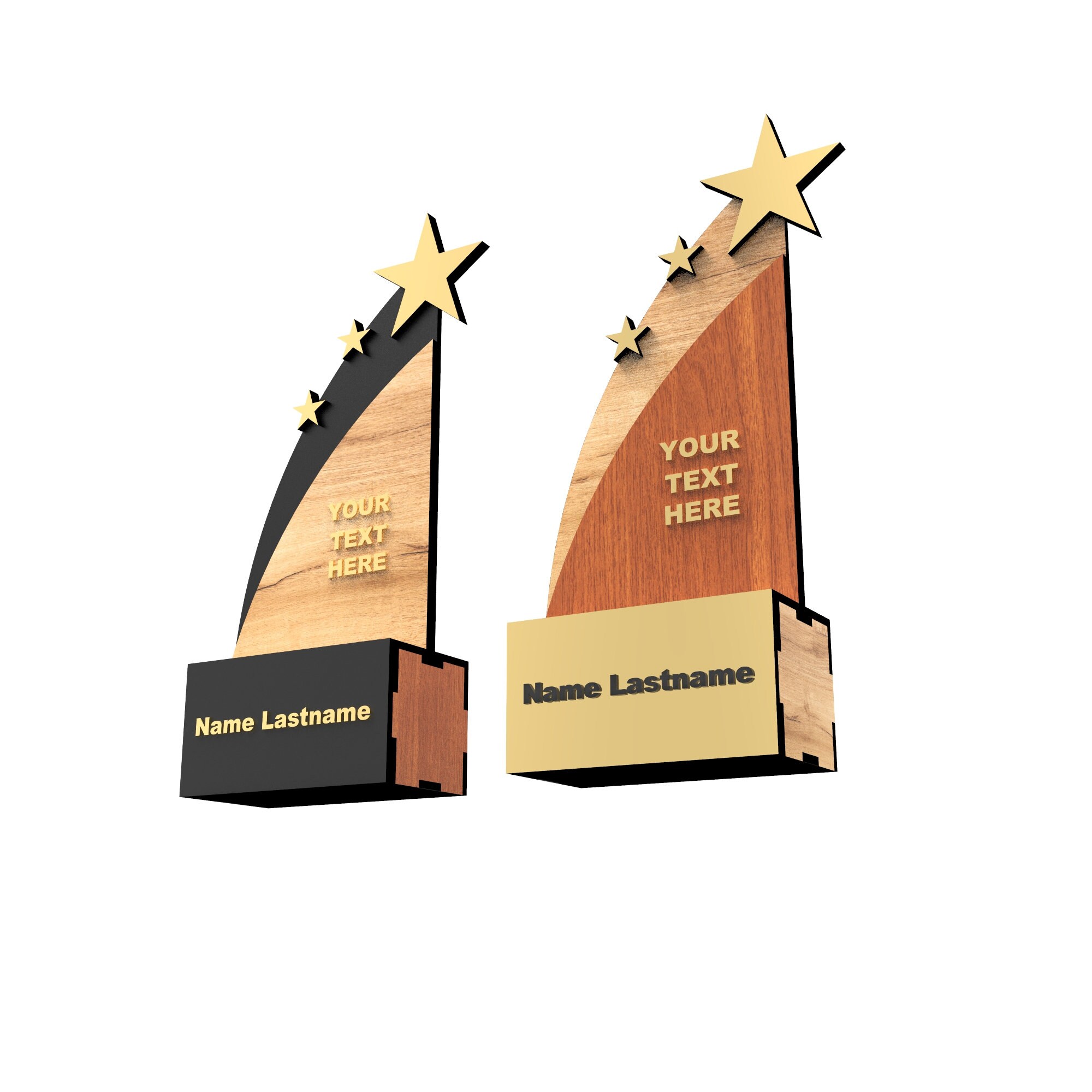 Award Laser Cut File, Award Cutting SVG Template, Vector Files for Wood ...