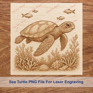 Sea Turtle Laser Engraving File PNG, Sea Turtle Laser Engrave File, PNG ...