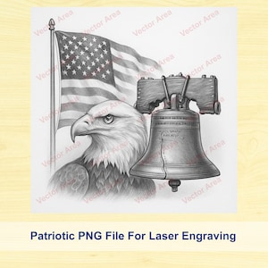 Bald Eagle Laser Engraving File, US Flag Laser Engrave File, Patriotic ...