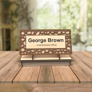 Desk Nameplate Laser Cut File, Desktop Name Plate SVG Files, Vector ...