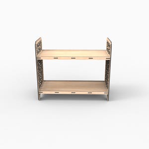 Display Stand Laser Cut File SVG, Decorative Shelf, Rack File Modern ...