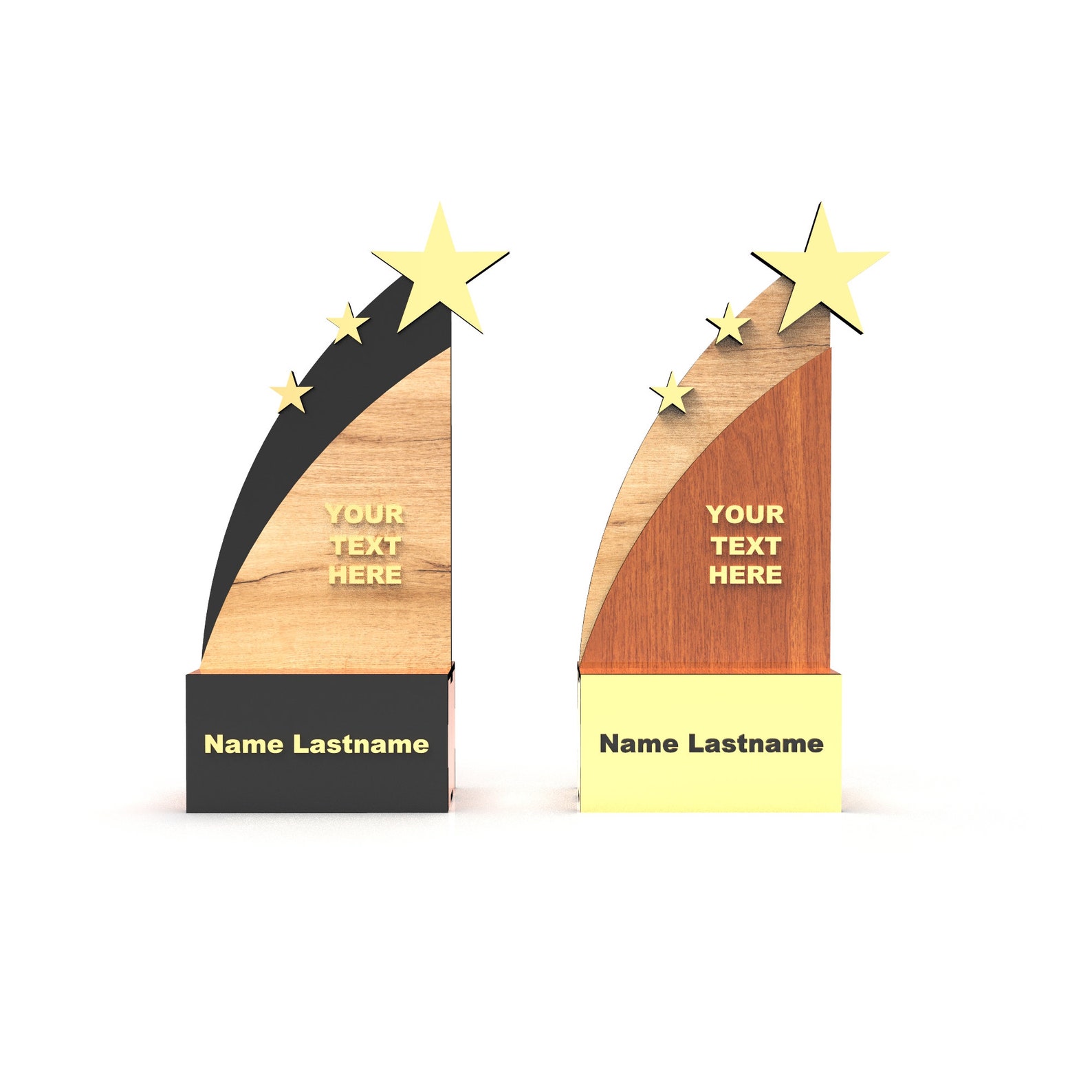 Award Laser Cut File, Award Cutting SVG Template, Vector Files for Wood ...