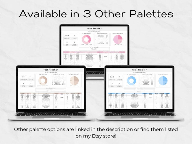 Client Tracker Spreadsheet, Google Sheets Template, Task Tracker ... Client Tracker Spreadsheet, Google Sheets Template, Task Tracker ...
