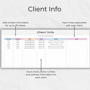 Client Tracker Spreadsheet, Google Sheets Template, Task Tracker ...