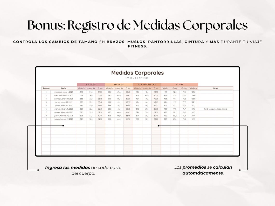 Hoja Control Peso | Google Sheets Y Excel | Seguimiento Salud - Etsy