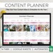 Content Planner Spreadsheet, Google Sheets Template, Social Media ...