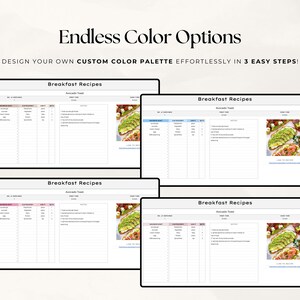 Ultimate Recipe Organizer: Google Sheets Digital Recipe Book (digital ...