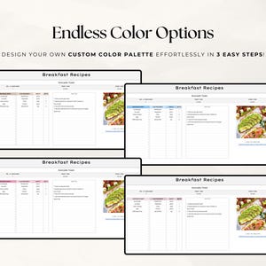 Ultimate Recipe Organizer | Google Sheets | Digital Recipe Book ...