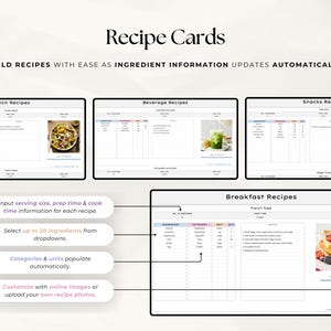 Ultimate Recipe Organizer | Google Sheets | Digital Recipe Book ...