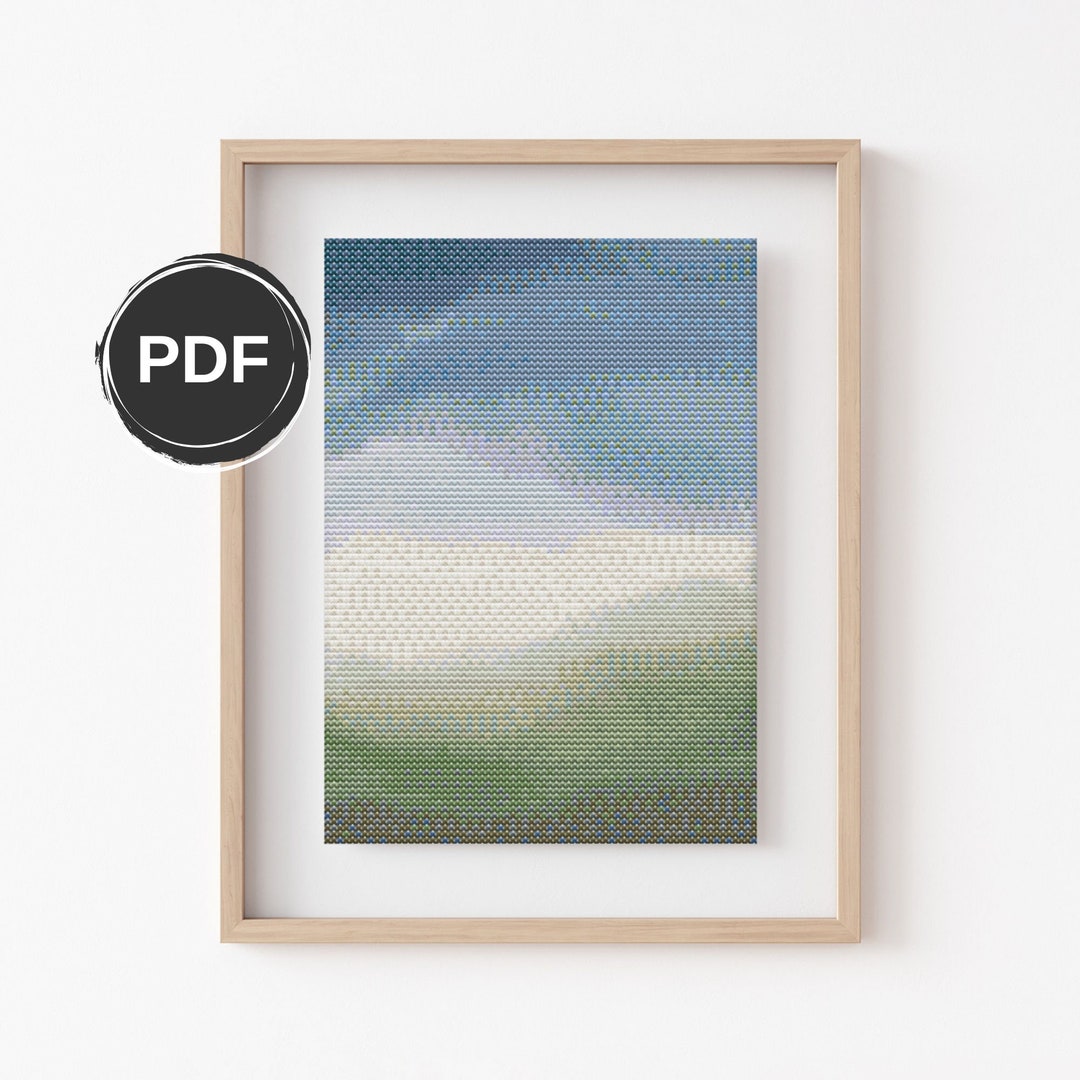 Cross Stitch Pattern Abstract, Modern Cross Stitch Pattern PDF ...