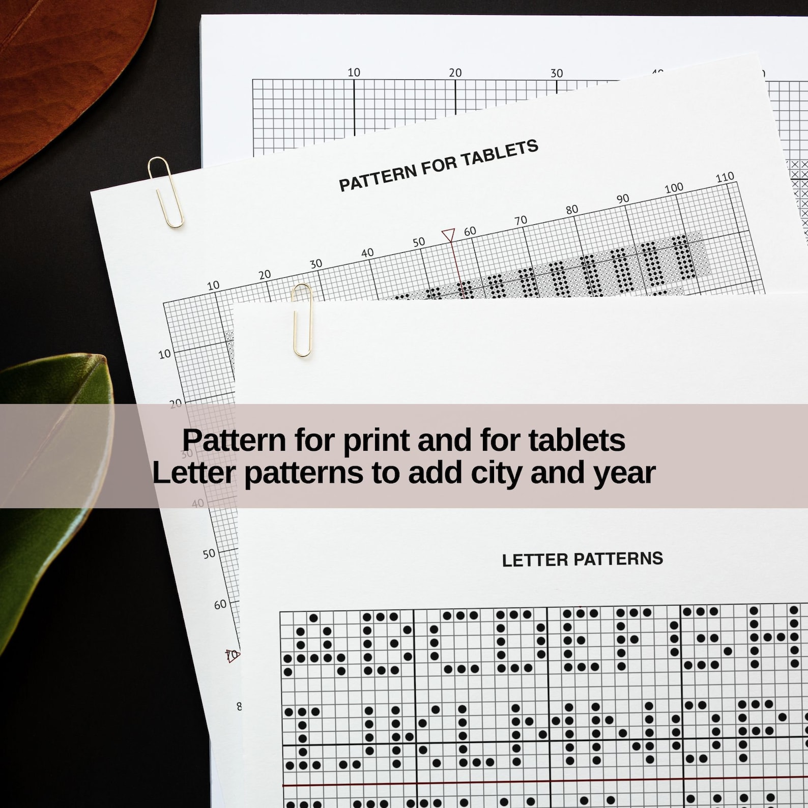 Temperature Cross Stitch Tracker PDF, Geometric Cross Stitch Chart ...