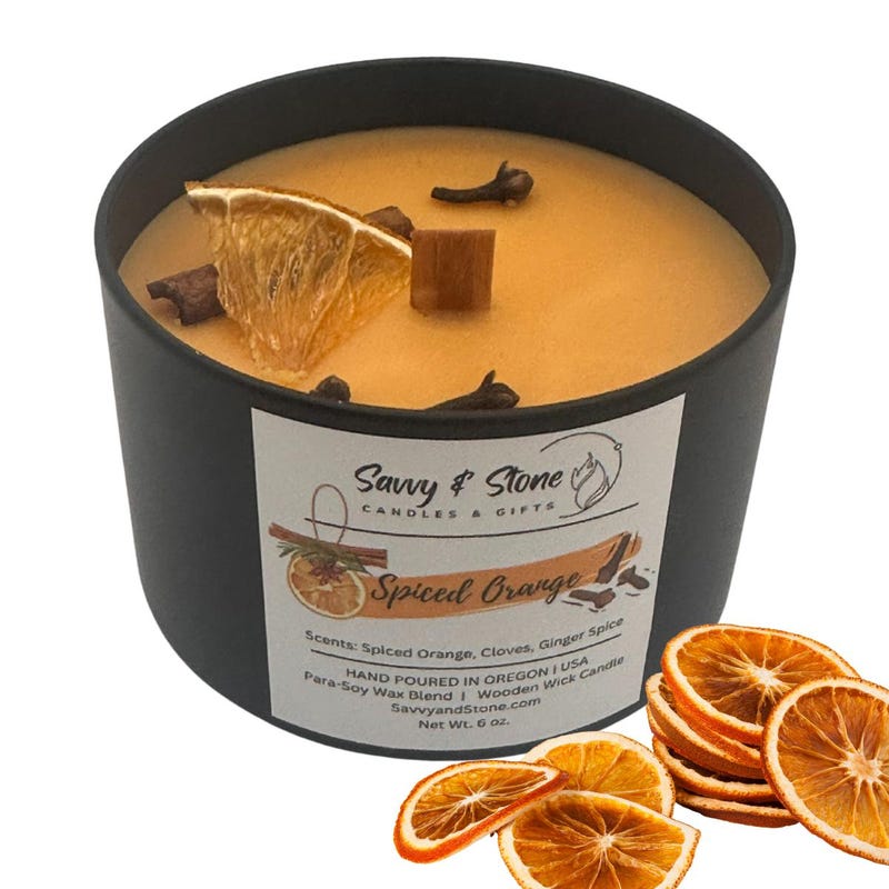 Orange Candle - Etsy
